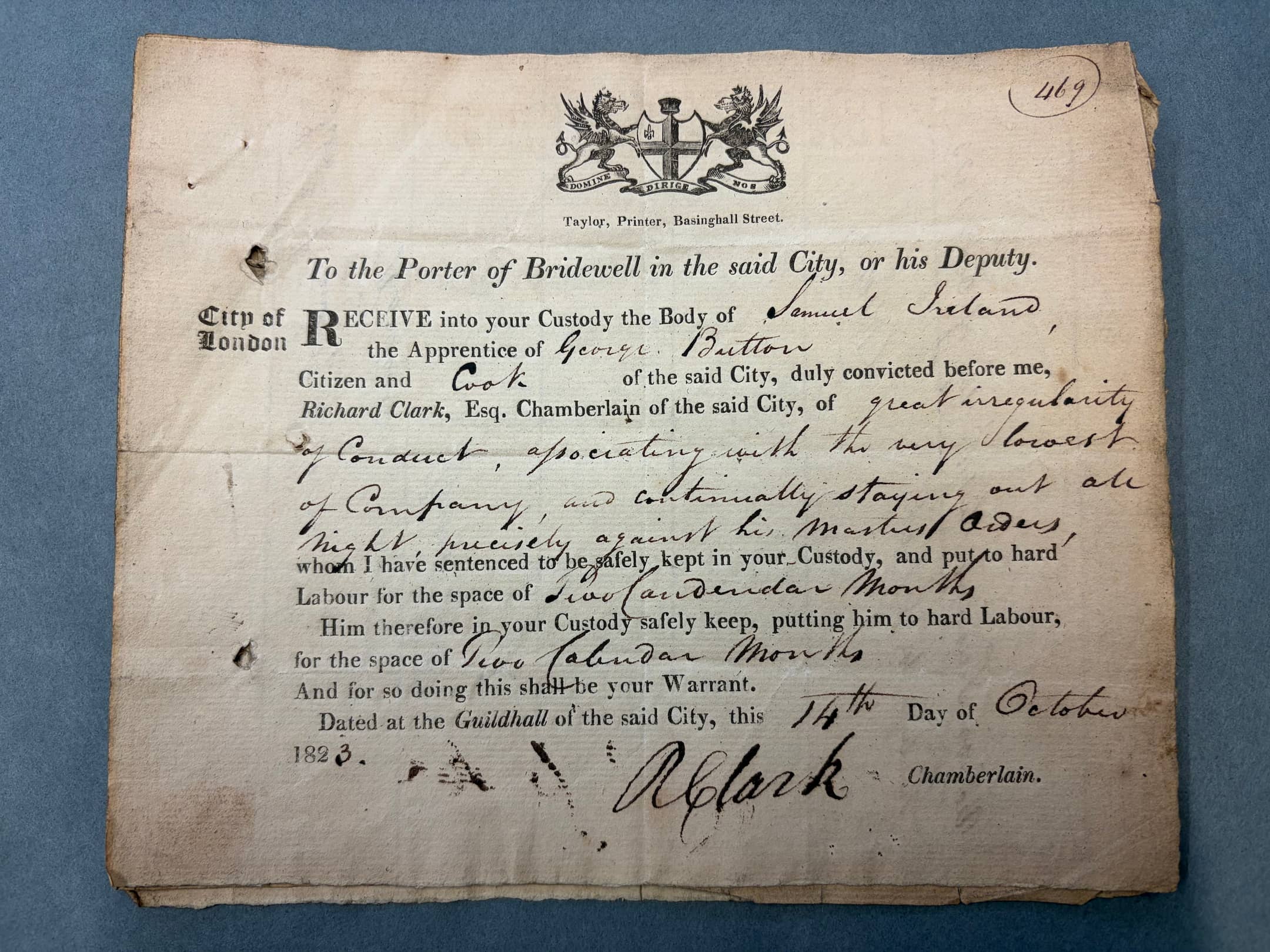 Reforming the Recalcitrant Apprentice | The London Archives